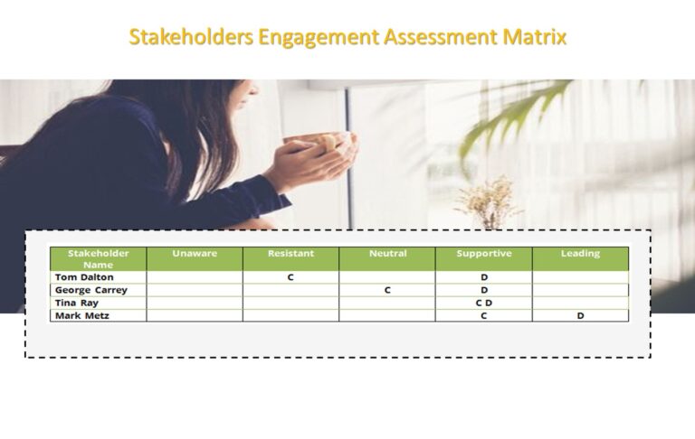 Stakeholders Engagement Assessment Matrix - Mudassir Iqbal Stakeholders Engagement Assessment Matrix - Mudassir Iqbal